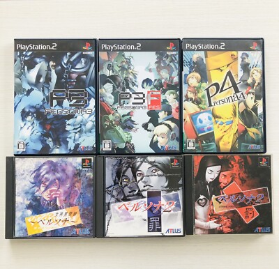 Persona 1 2 3 3 fes PS1 PS2 set of 6 PlayStation ATLUS Japan | eBay