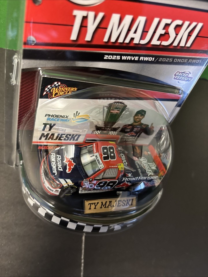 2025 NASCAR AUTHENTICS WINNERS CIRCLE RW01 1/64 #98 TY MAJESKI 2024 ...