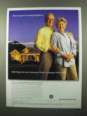 1999 GE Financial Assurance Ad - Two Loving Daughters | eBay