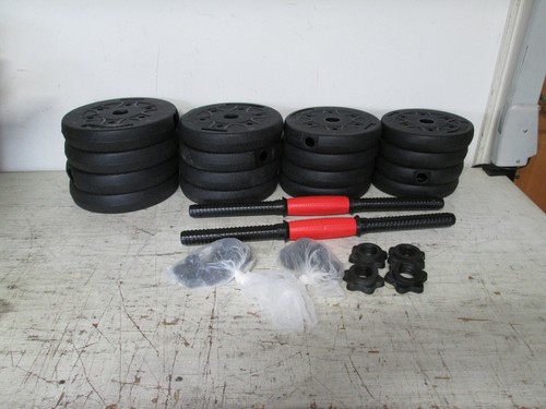 Complete Empty Weight Set, 16 Plastic Weights, 2 Bars, NEW, SEE DETAILS ...
