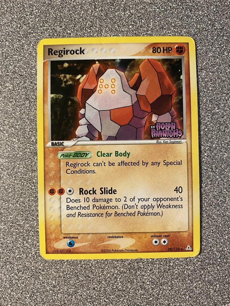 Regirock Ex Card