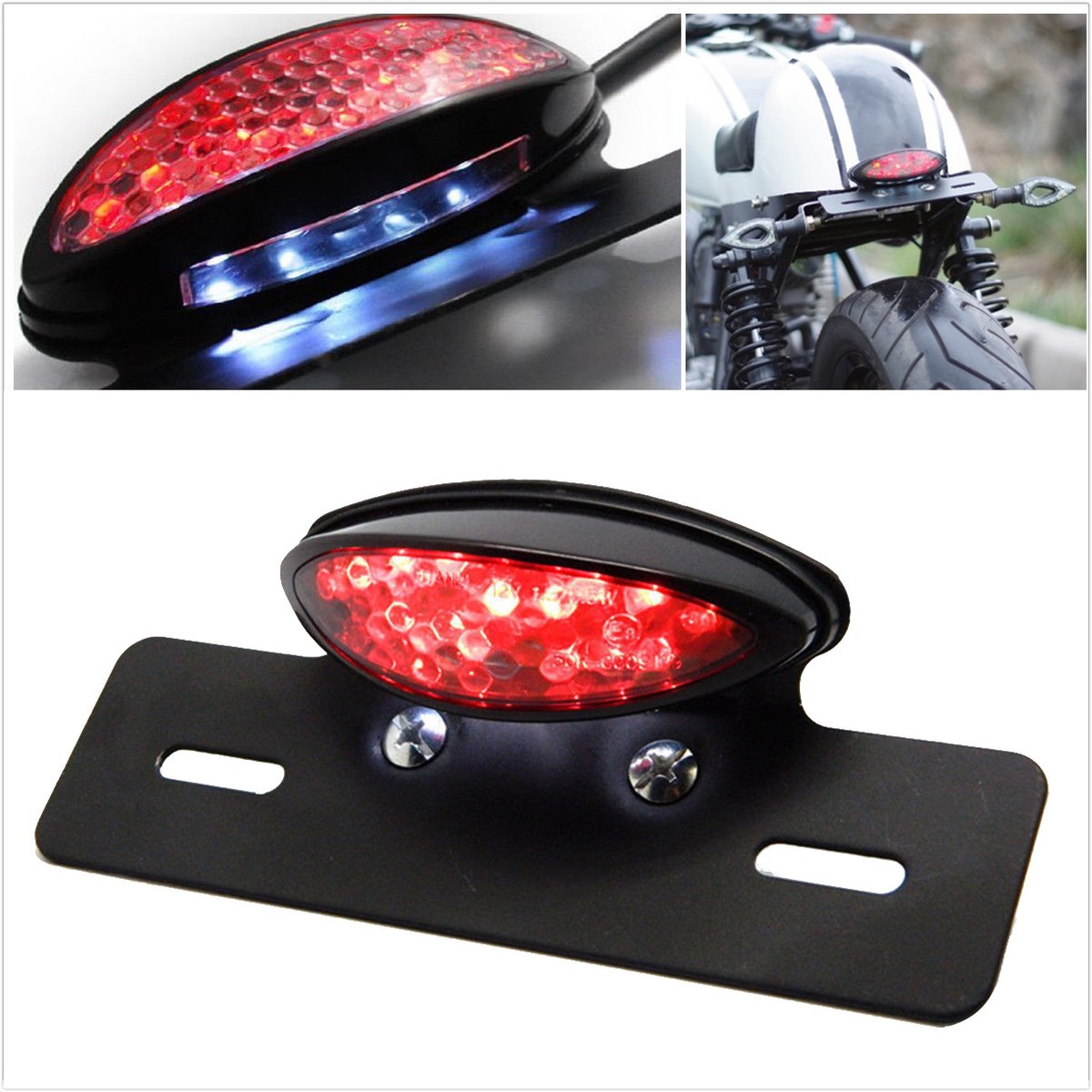 Honda Custom Cafe Racer Tail Lights Lux Libertas: Gas & Retro Honda