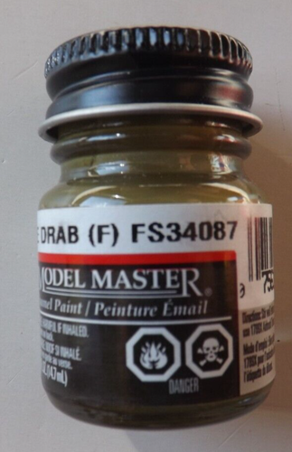 Testors Model Master "OLIVE DRAB GREEN" FS 34087 1/2 oz. ENAMEL PAINT ...