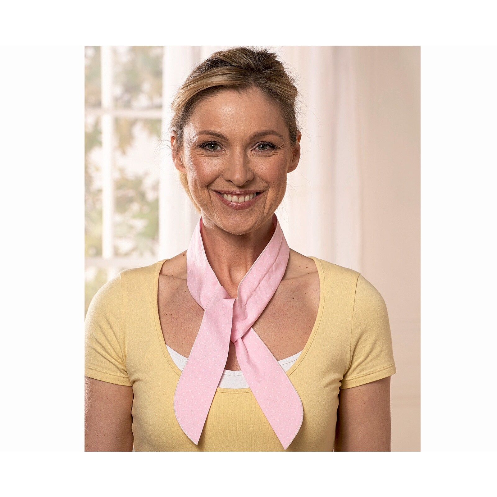 Womens Cooling Cotton Scarves Menopausal Hot Flush Cool Neck Wrap Pack ...