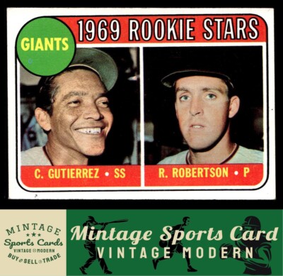 1969 Topps - Rookie Stars (Cesar Gutierrez / Rich Robertson) - #16 SF ...
