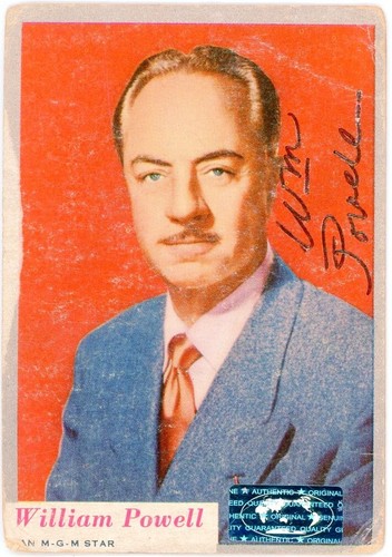William Powell Vintage Hand Signed MGM Star Trading Card | eBay