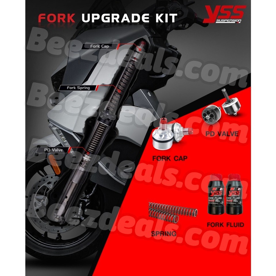 YSS Front Fork Spring Upgrade kit fit for YAMAHA XMAX 250 300 X-MAX | eBay