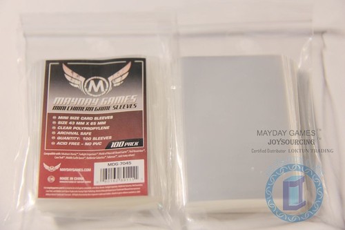 clear Card Sleeves MDG-7045 for 43x65 Mini Chimera Board Game cards ...