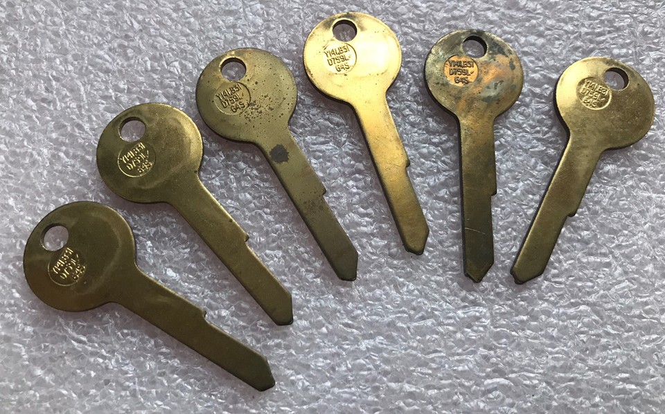 OPL4 BRASS Key Blanks Set of 6 Locksmith [x1] | eBay