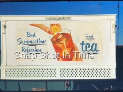 Iced Tea "Refresher" 1952 Billboard Sign Advertising Slide 35 mm | eBay