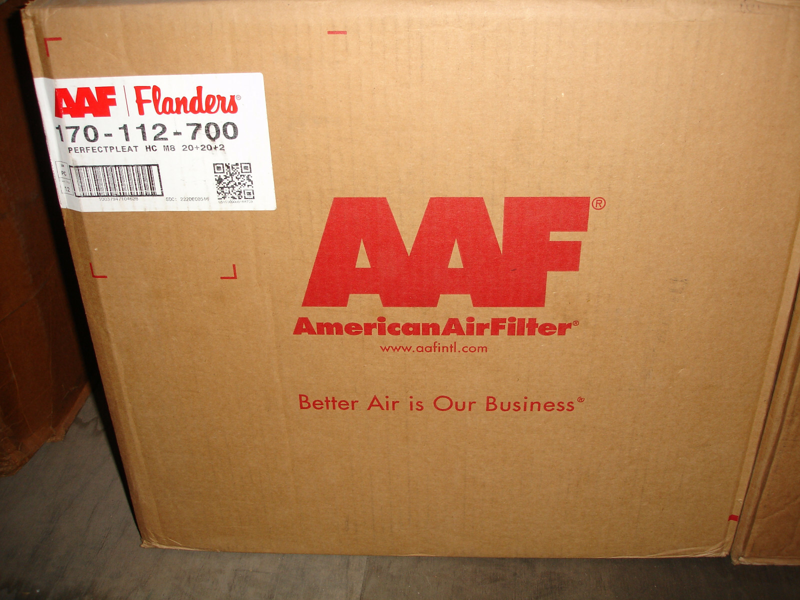 AAF 20x20x2 MERV 8 ,#170-112-700 Perfect Pleat (Bx of 12) Air Filter | eBay