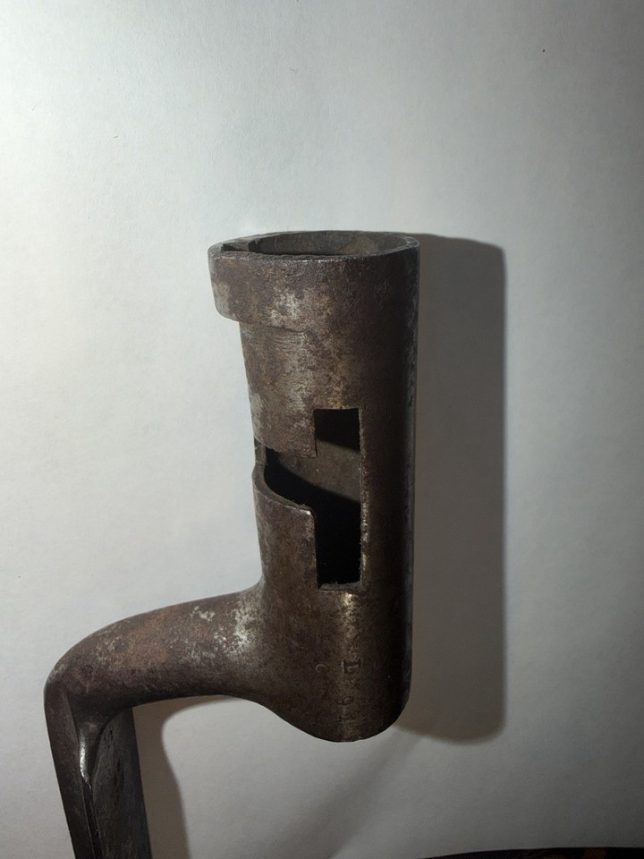 Civil War US Flintlock Musket Rifle T-Mortise M1816 Socket Bayonet L/C ...