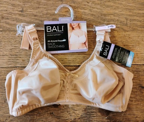 Bali Double Support Wirefree Lightly Lined Back Smoothing NWT 34D | eBay