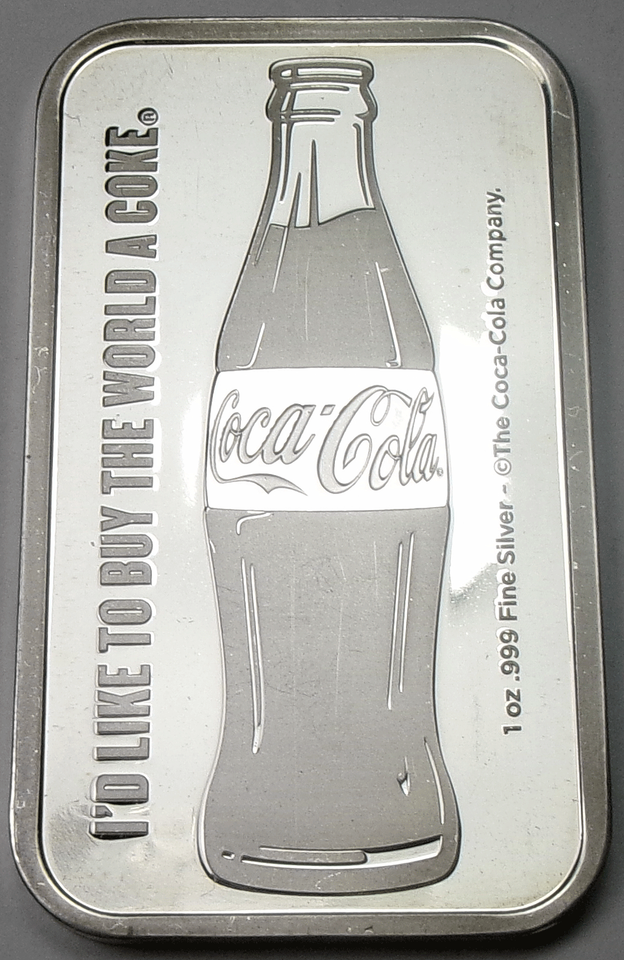 9Fine Mint Coca-Cola I'd Like To Buy The World A Coke 1 Oz .999 Fine ...