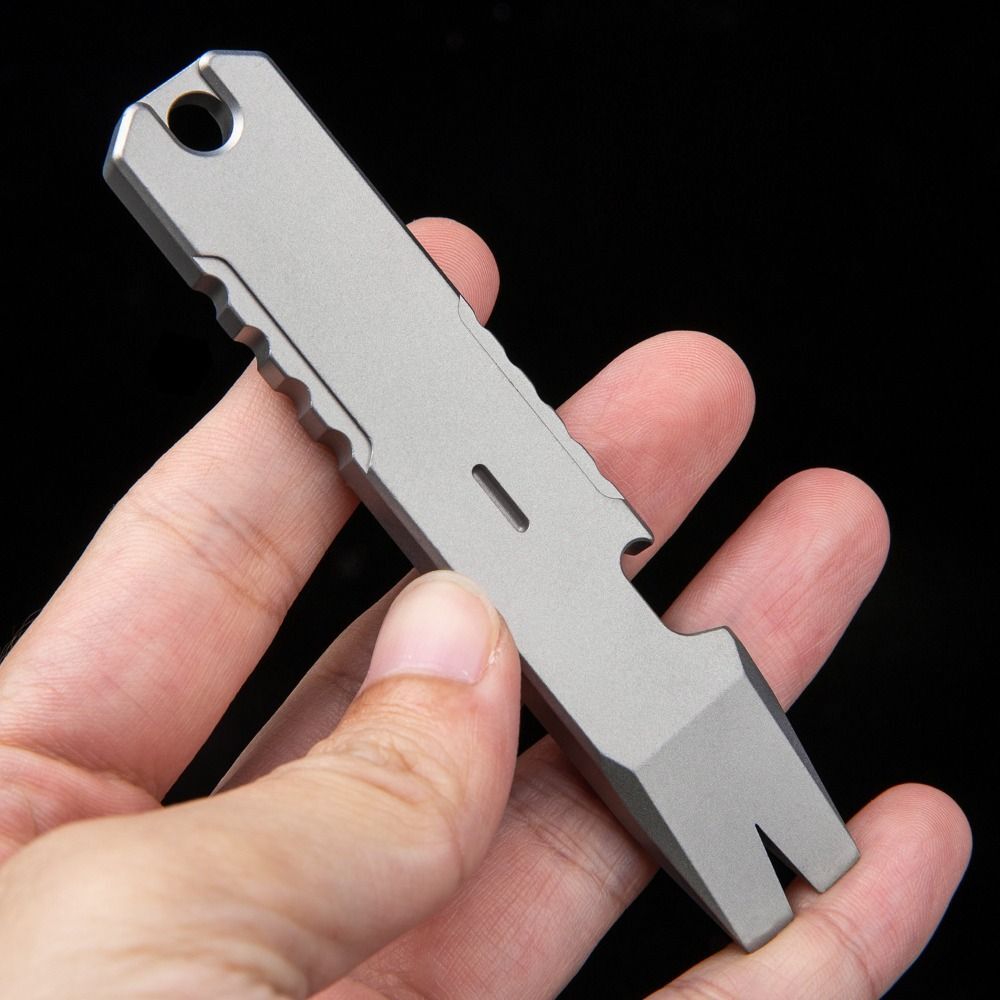 with Pry Lid EDC Pry Bar Titanium EDC Pry Tool Hex Wrench Nail Puller ...