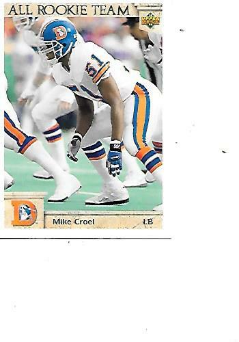 Mike Croel 1992 Upper Deck ALL Rookie Team Football Card #49 | eBay