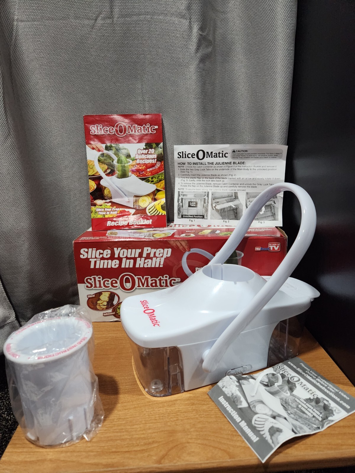 🔥"Slice O Matic" Telebrands Chop Dice Slice Fruit Vegetable Food Multi ...