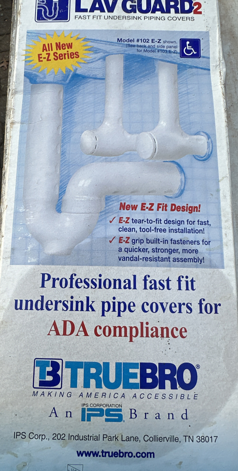 NEW! LAV GUARD 2 102 E-Z UNDER-SINK PIPING COVERS, 1 WATER INLET COVER ...