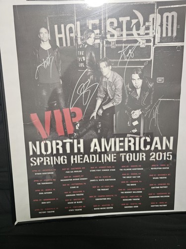 Halestorm Signed Poster VIP US Tour 2015 | eBay