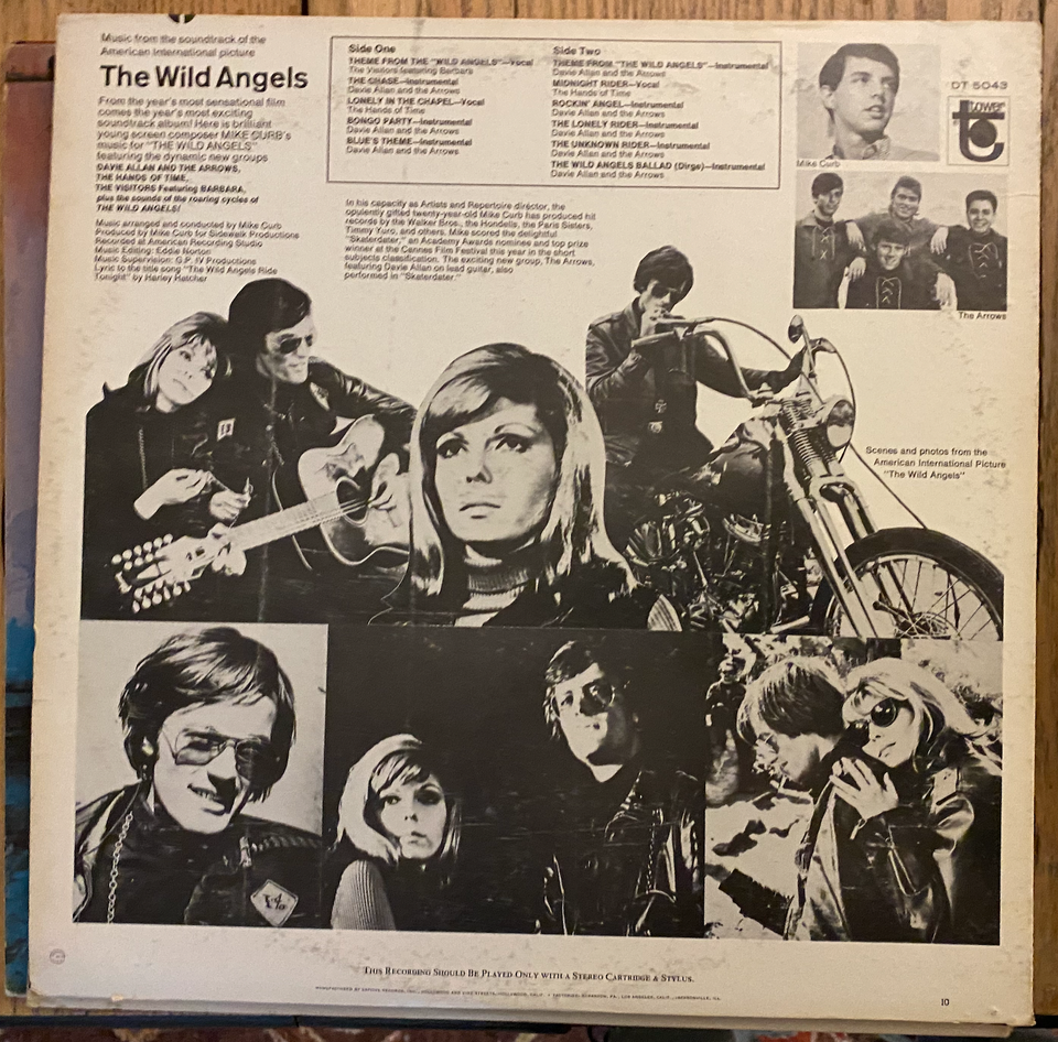 The Wild Angels Soundtrack Peter Fonda Vintage Pop Rock Tower DT 5043 ...