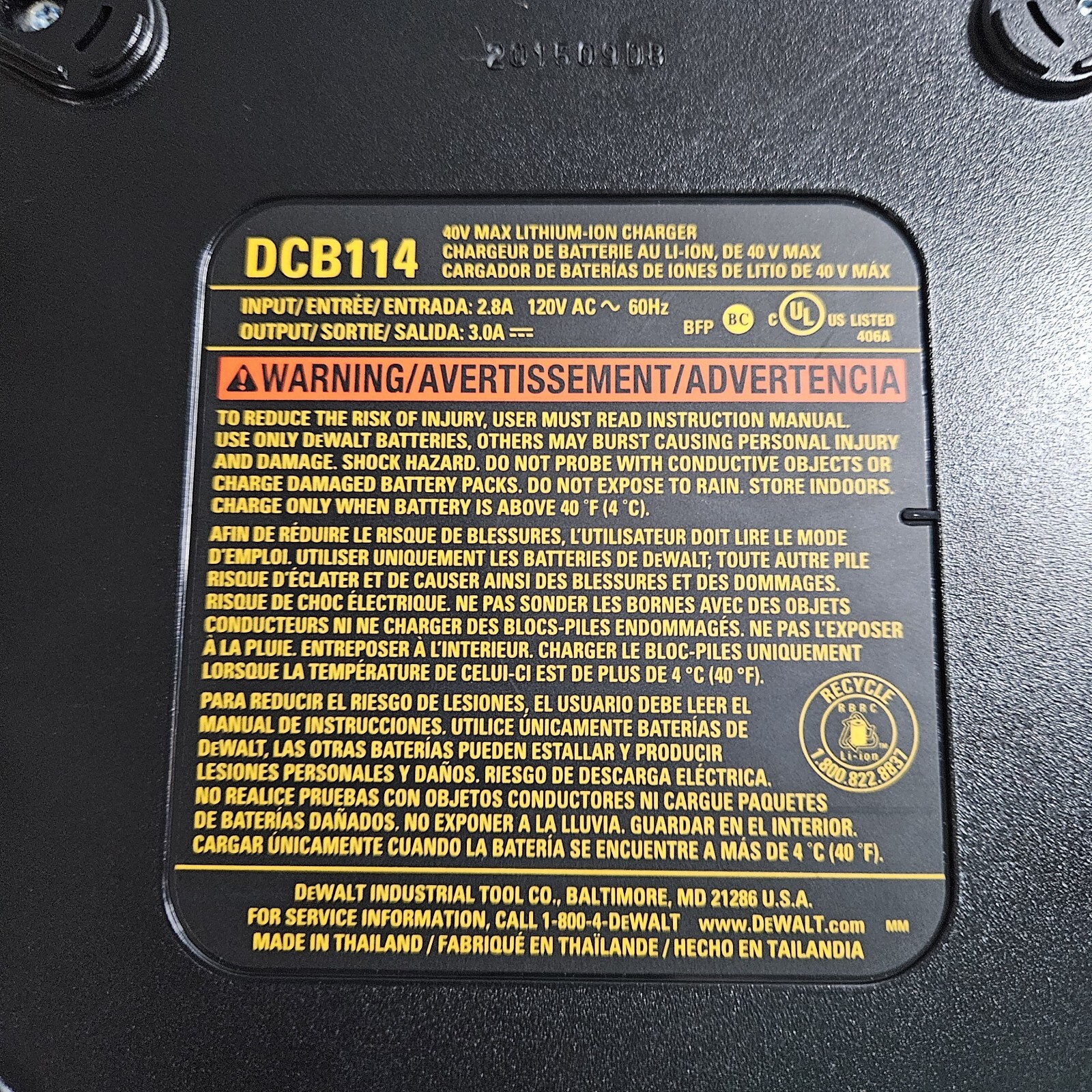 Dewalt DCB114 40v Max Li-Ion Battery Charger for sale online | eBay