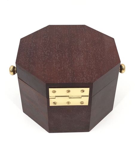 Bulova Quartermaster Maritime Clock B7910 Octagon Wooden Case | eBay