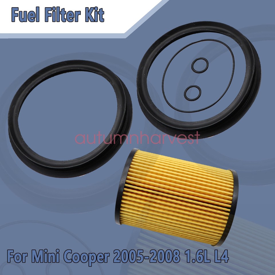 Gas Tank Fuel Filter Kit+O-rings For Mini Cooper R50 R53 3/2002-06 07 ...