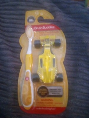 Brush Buddies Toothbrush with Race Car (Yellow) | eBay