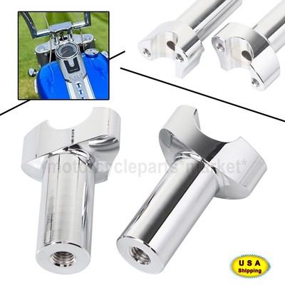 Motorcycle 3.5" Straight Handlebar Risers For Harley Dyna Softail Road ...