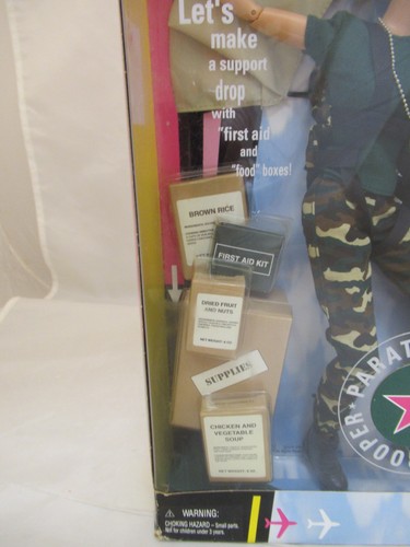 2000 Special Edition PARATROOPER Barbie W/First Aid Kit & 