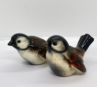 2 Vintage Goebel Sparrow Chickadee Bird Figurines West Germany | eBay