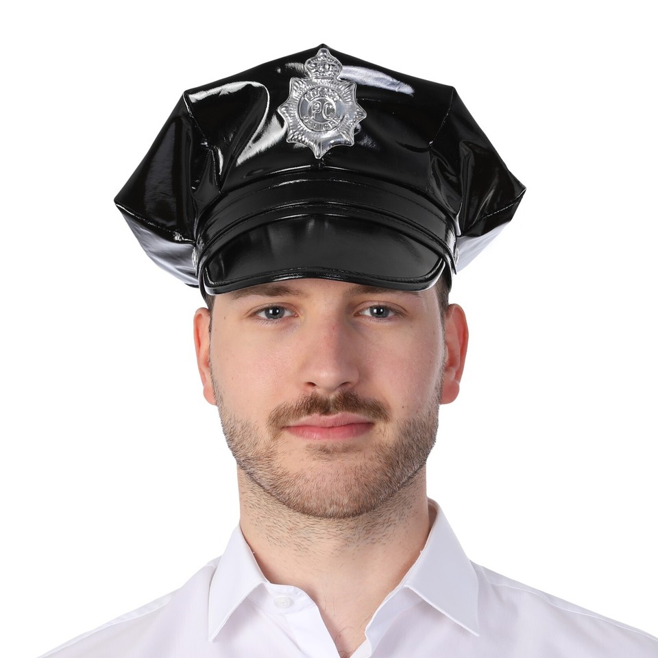 POLICE FANCY DRESS COSTUME OUTFIT COP AMERICAN SPECIAL HAT CAP BADGE ...