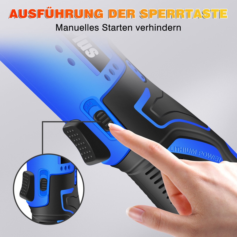 Cordless Impact Ratchet Wrench Driver Electric Rattle Nut Gun Sockets ...