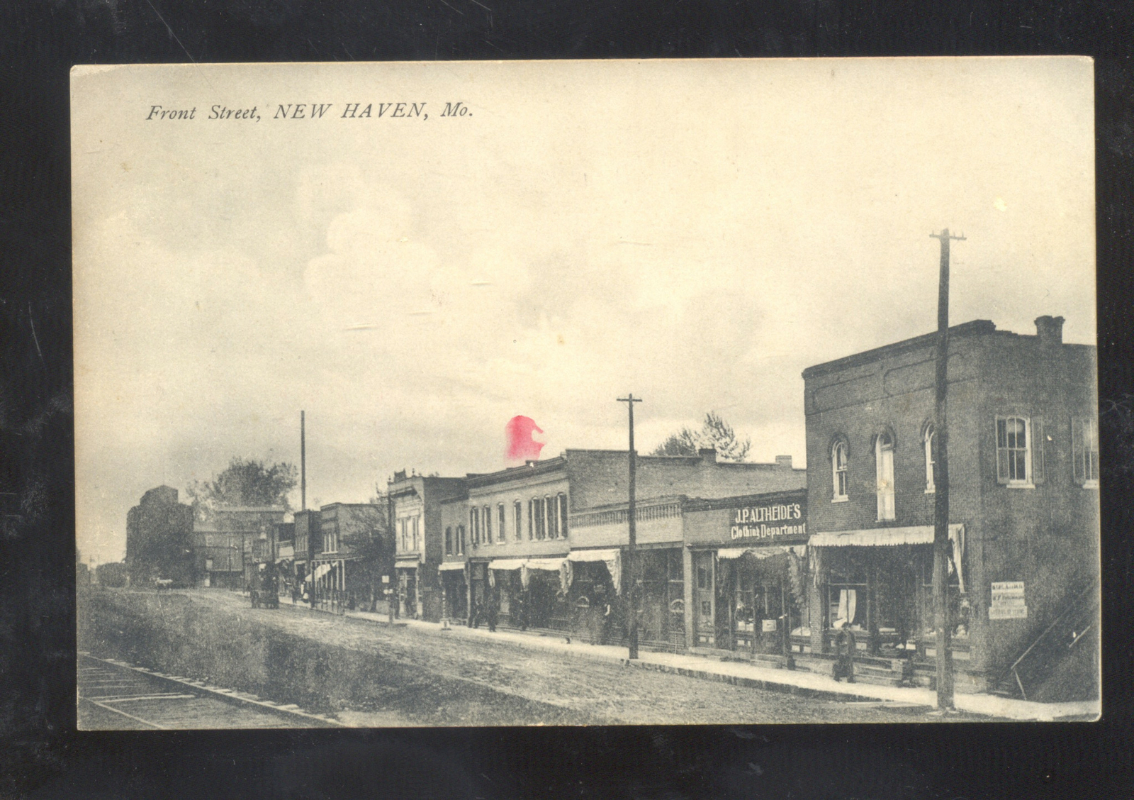 NEW HAVEN MISSOURI DOWNTOWN FRONT STREET SCENE VINTAGE POSTCARD MO. | eBay