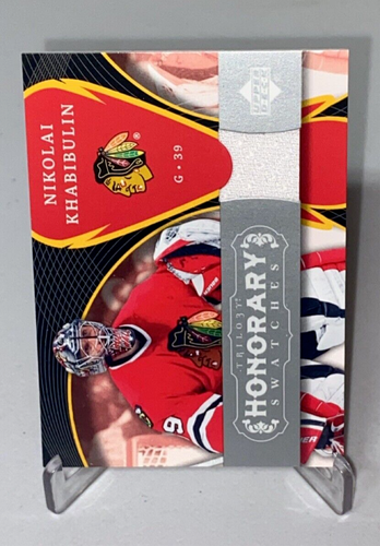 2007-08 Upper Deck Trilogy - Honorary Swatches Nikolai Khabibulin #HS ...