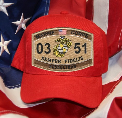 MOS 0351 ASSAULTMAN US MARINES HAT PATCH CAP US MARINES PIN UP USMC | eBay