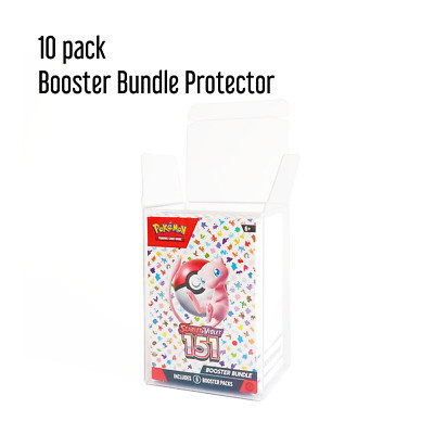 10 PACK - Booster Bundle Protective Case Clear Protector Display - 0 ...