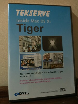 TEKSERVE Inside Mac OS X Tiger DVD Rom 2005 NEW sealed NYC History ...