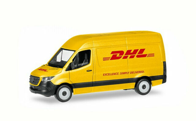 Herpa 094313 HO DHL - Mercedes-benz High Roof SPRINTER Van Plastic ...