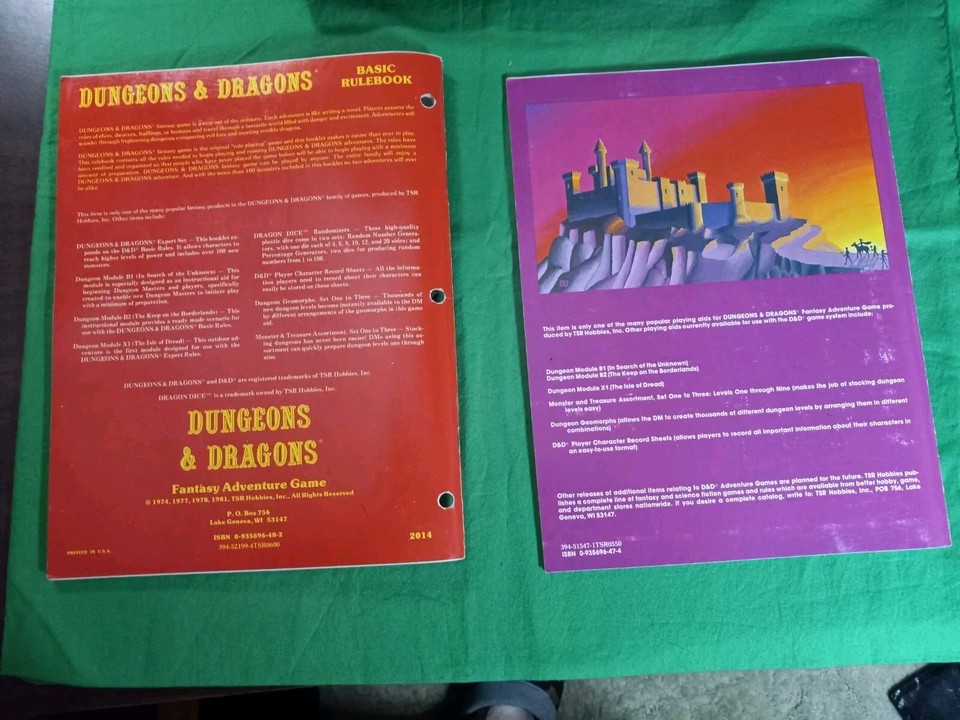 D&D Basic Set Box - Dungeons & Dragons Box Set w/ Basic Rules & Module ...