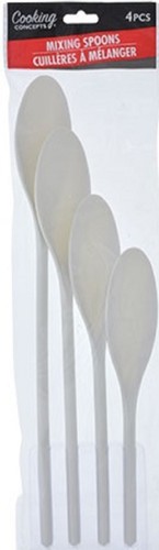 Cooking Concepts White Plastic Mixing Spoons Spoon, 4/Pk | eBay