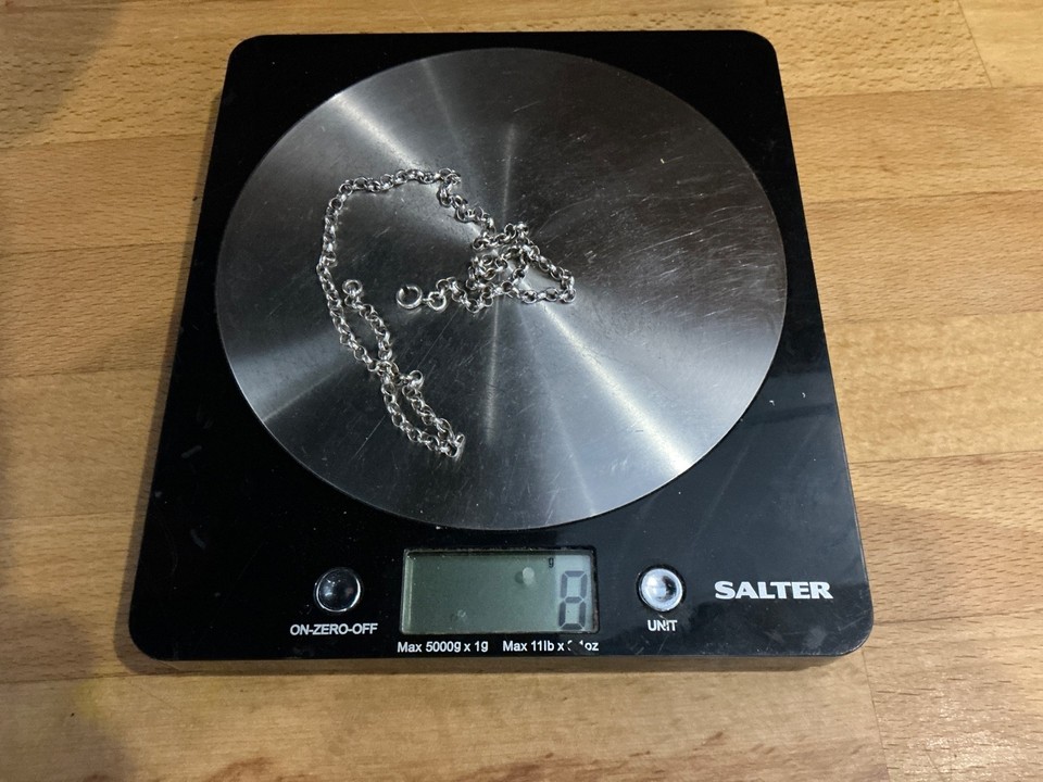 Sterling Silver Chain Lion Mark - Broken Ring Closure | eBay UK