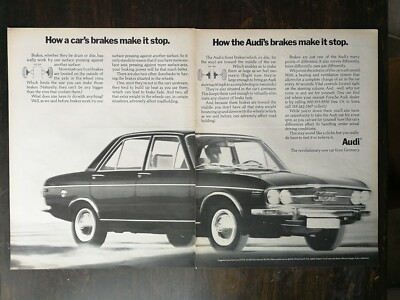 Vintage 1970 Audi 100 Two Page Original Ad | eBay