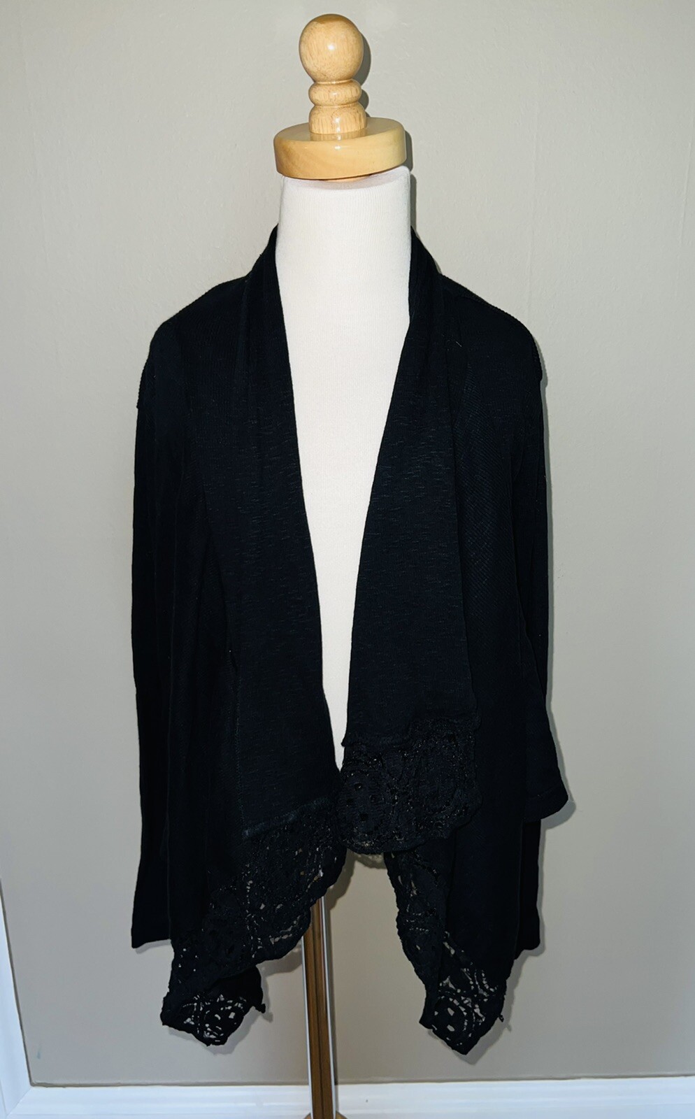 Kidpik Girls Black Cardigan Crochet Small (7/8) | eBay