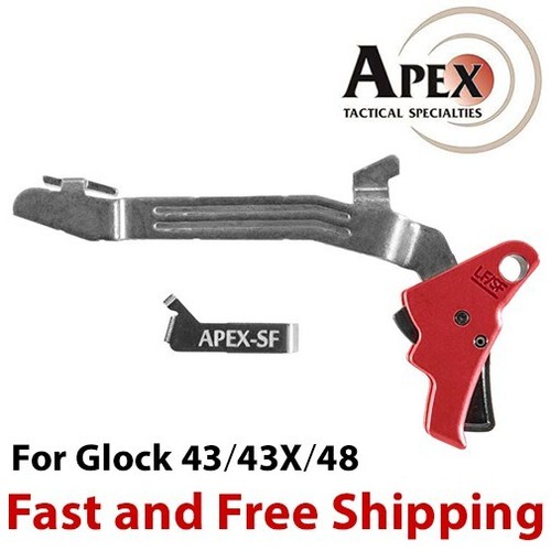 Apex Tactical 102-117 Enhancement Trigger Kit for Glock 43/43X/48 - Red ...