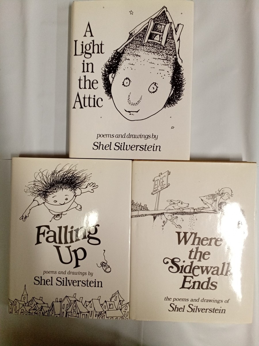 POEMS AND DRAWINGS by Shel Silverstein set of 3-hard cover book ...