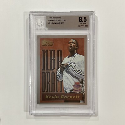 1995-96 Topps Draft Redemption #5 Kevin Garnett Rookie BGS 8.5 | eBay