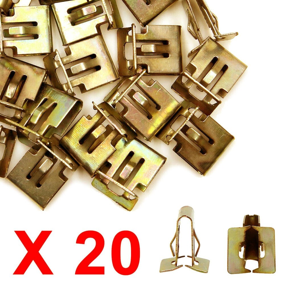 Car Interior Console Dash Dashboard Trim Fastener 20pc/Set Metal ...