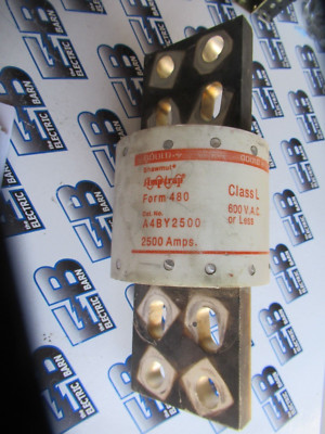 Shawmut A4by2500 2500 Amp 600 Volt Class L Time Delay Fuse