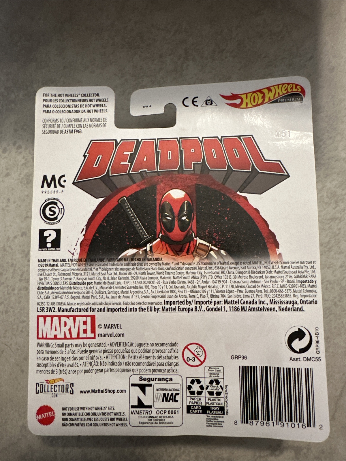 Hot Wheels 2020 Premium Marvel Deadpool Chimichanga Truck Grp96 for ...